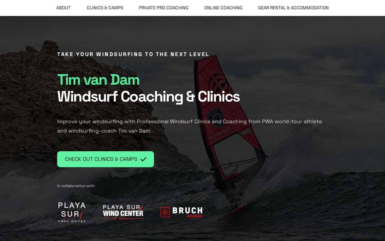 Tim van Dam Coaching, El Médano, Tenerife